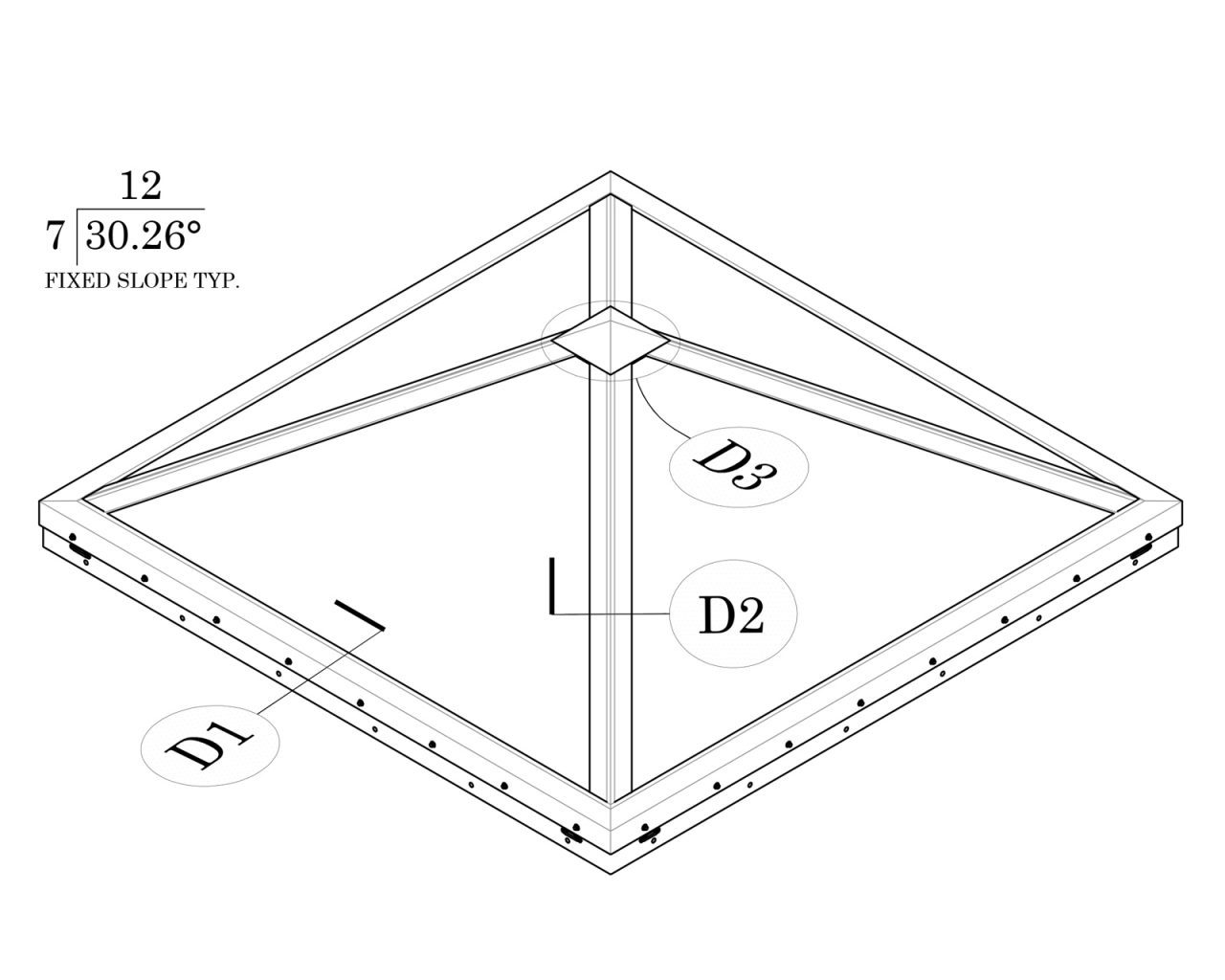 EZ-Lite Pyramid Skylight | Acurlite Structural Skylights Inc