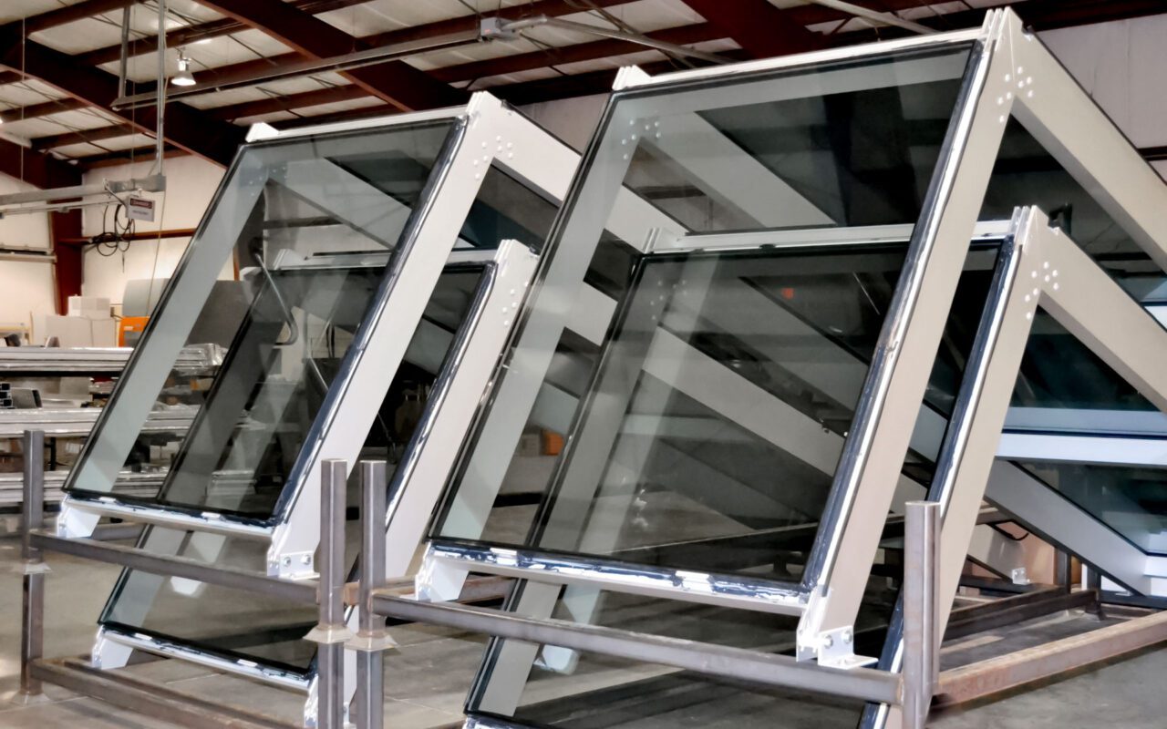 Pre-glazed and shop assembled unitized commercial skylights by Acurlite