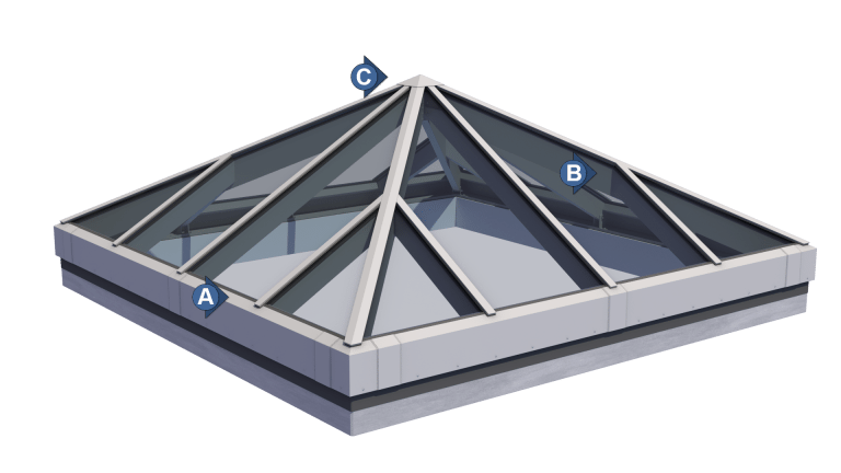 Pyramid Skylight | Acurlite Structural Skylights Inc